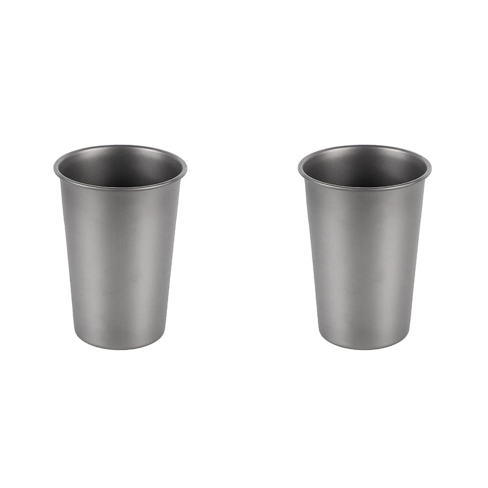 2X Camping Titanium Beer Mug Cup Tourist Tableware Picnic Outdoor ...