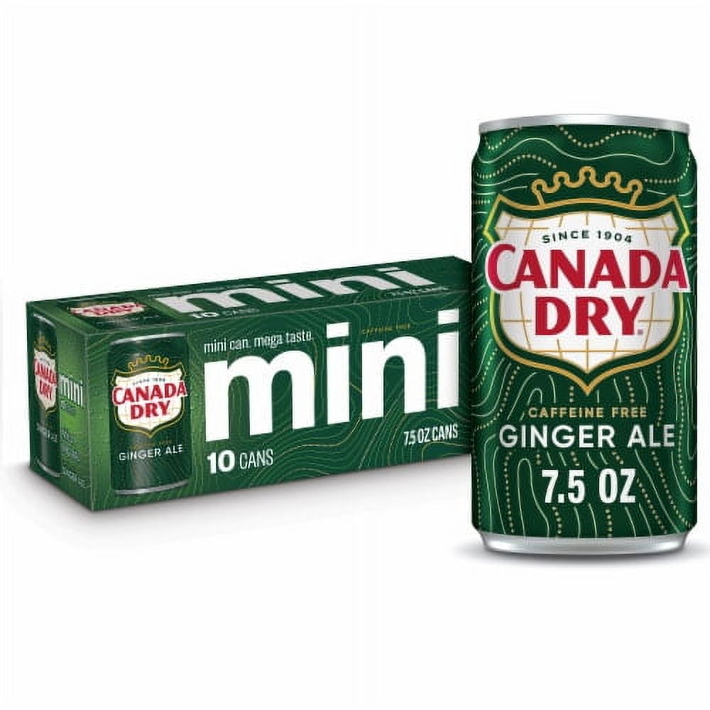 2X-Canada Dry Ginger Ale Soda Mini Cans - 7.5 fl oz - 10 pk - Walmart.com