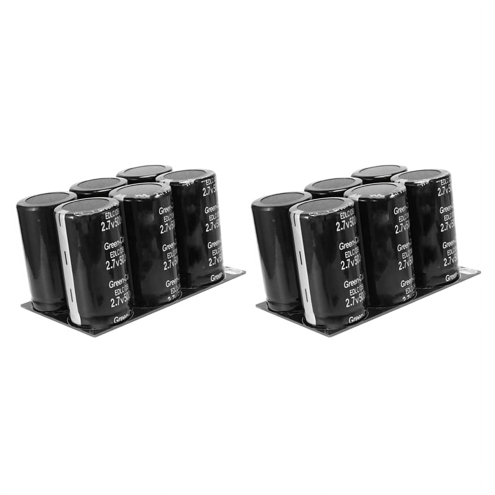 2X Capacitor 2.7V 500F with Protective Plate Capacitors,2 x Farad ...