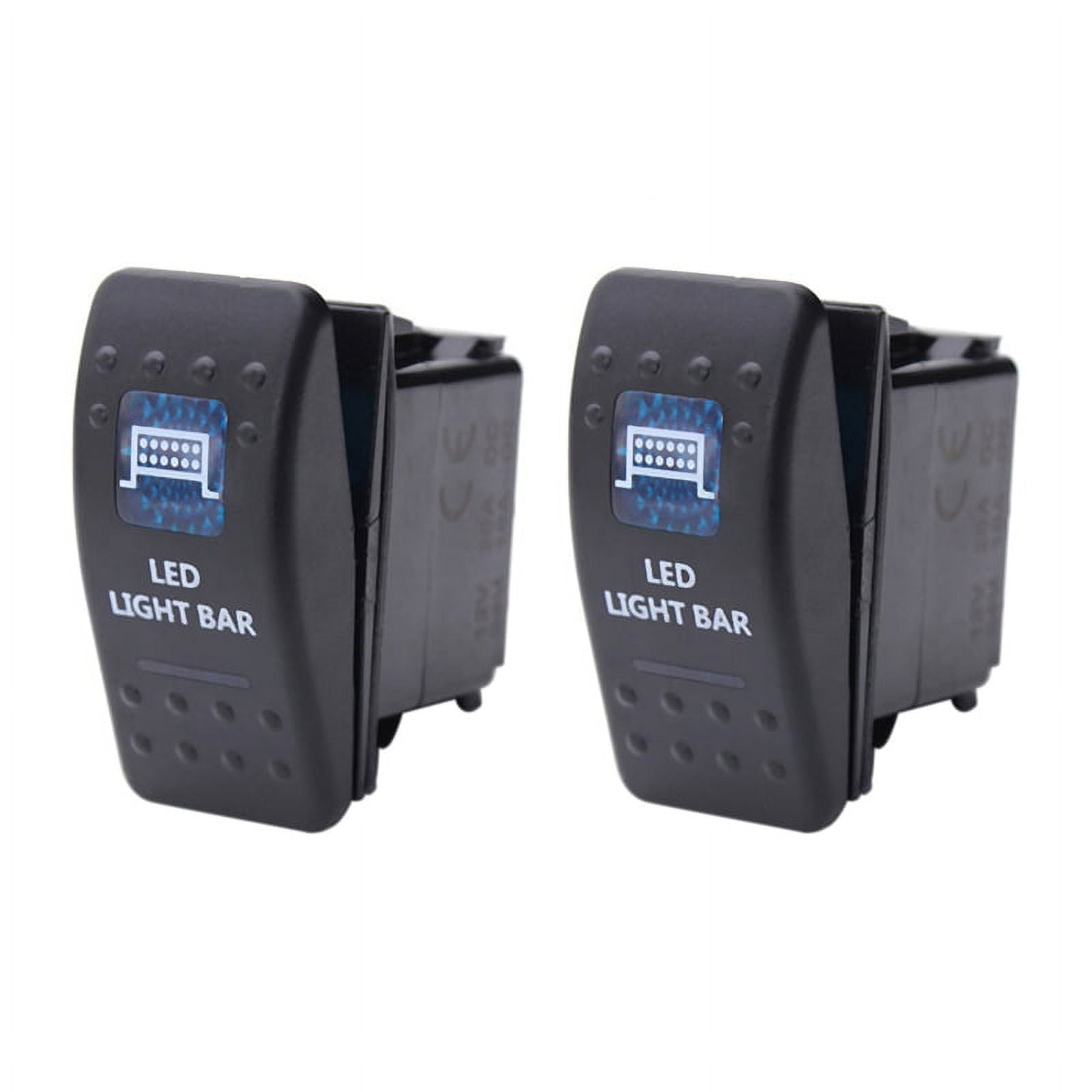 2X Car Boat Carling Dual LED Back Light Rocker Switch SPST ON-OFF 12 ...
