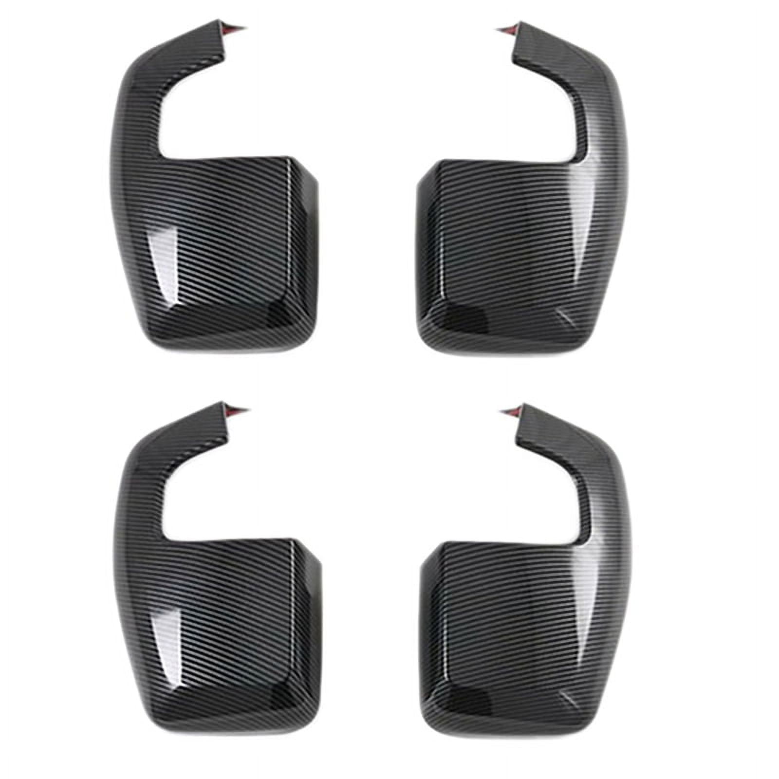 2X Car Carbon Rear View Rearview Side Glass Mirror Cover Trim Caps for ...