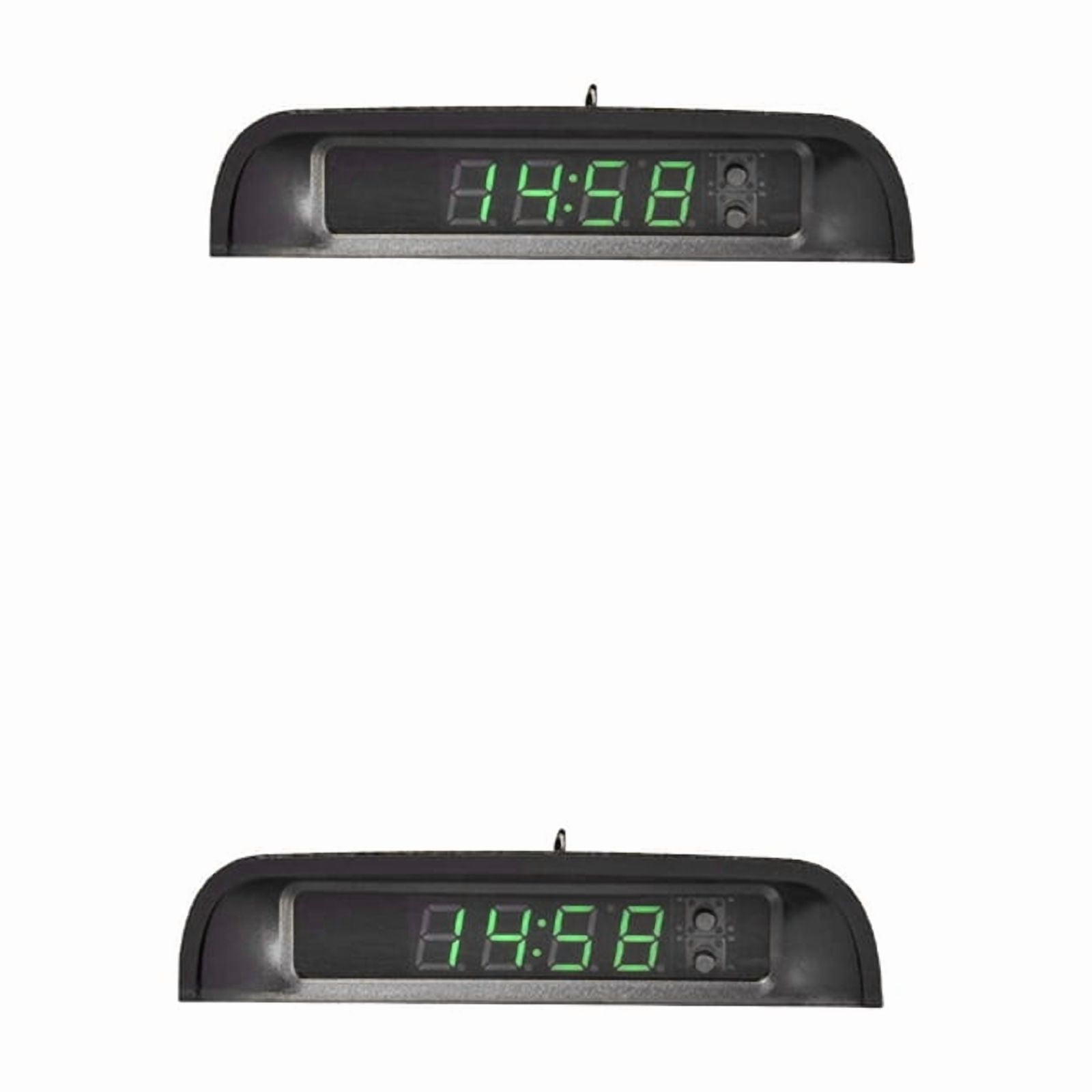 2X Car Clocks with Night Display Thermometer Auto Internal Stick-on ...
