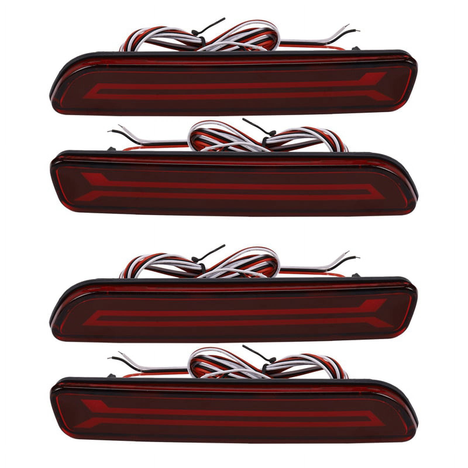 2X Car LED Rear Brake Tail Bumper Reflector Rear Fog Warning Light for ...