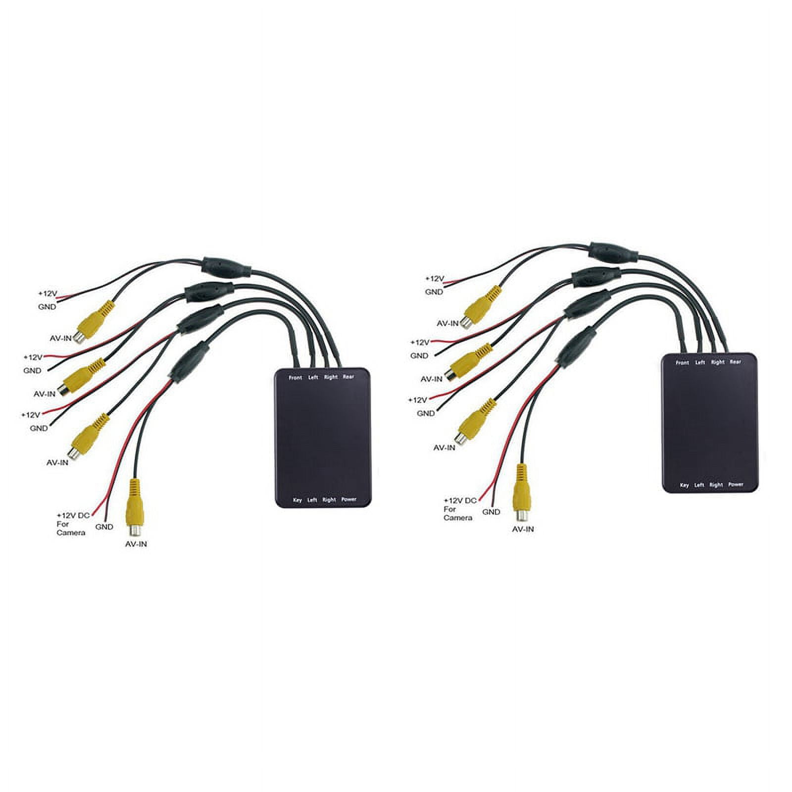 2X Car Parking Panoramic View Rearview 4 Way 360 Degree Degree View ...