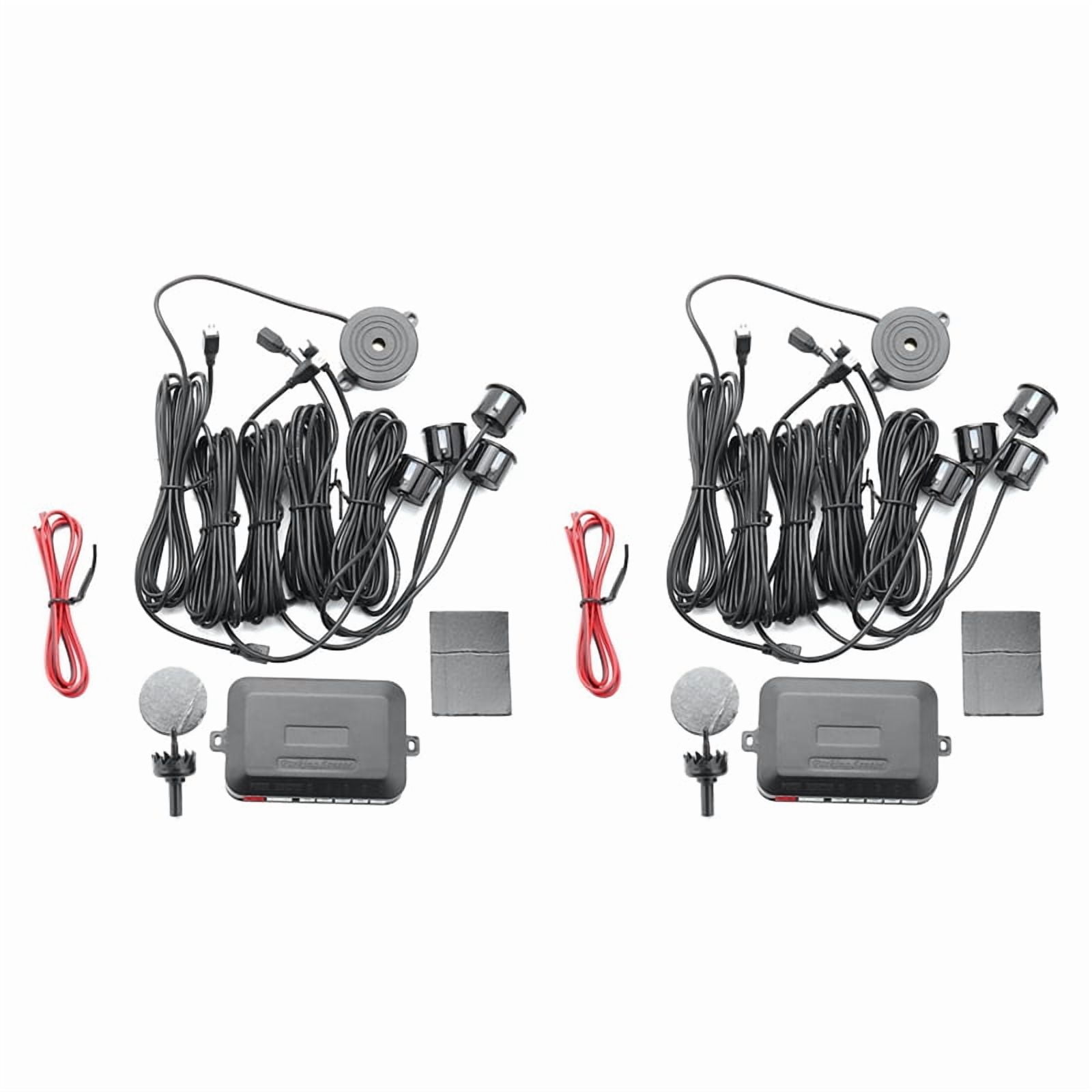 2X Car Parking Sensor Parktronic 4 Sensors 22 mm with Buzzer Reverse ...