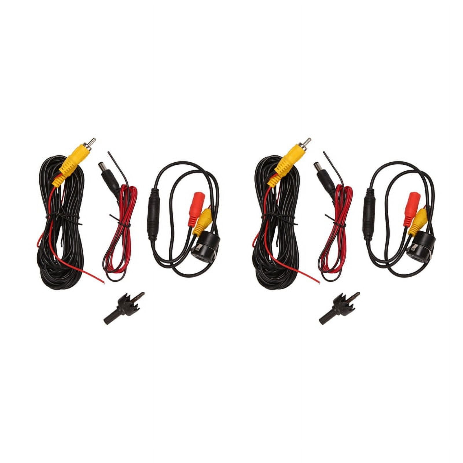 2X Car Rear View Camera 8-LED Round Back Up Camera 170 Degree Rear ...