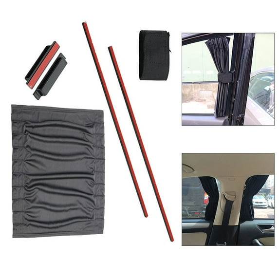 2X Car Side Sun Shade Curtain Sunshade Shield Sun Protection ...