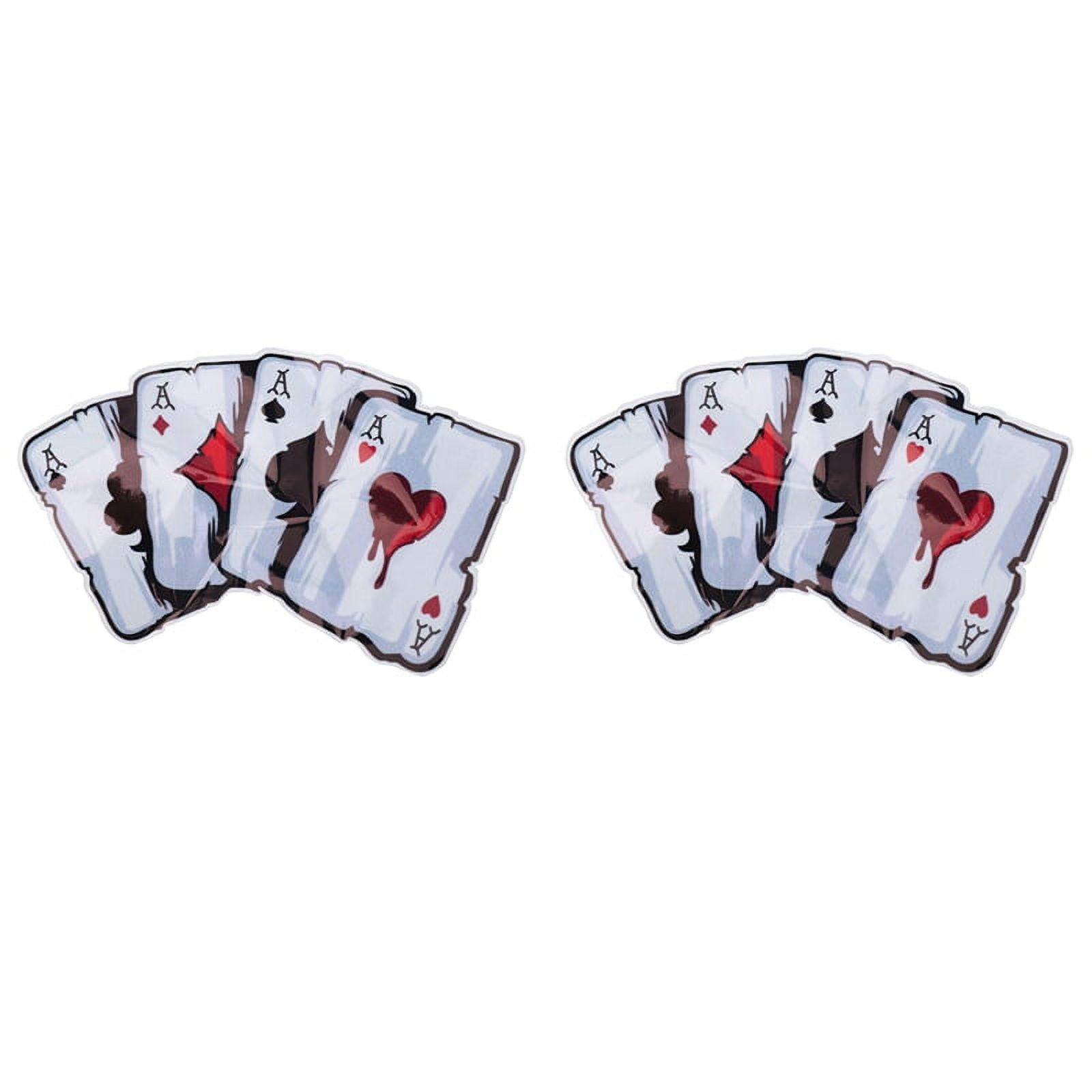 2X Car Stickers, Funny Poker Pattern Truck Vehicle Body Window ...
