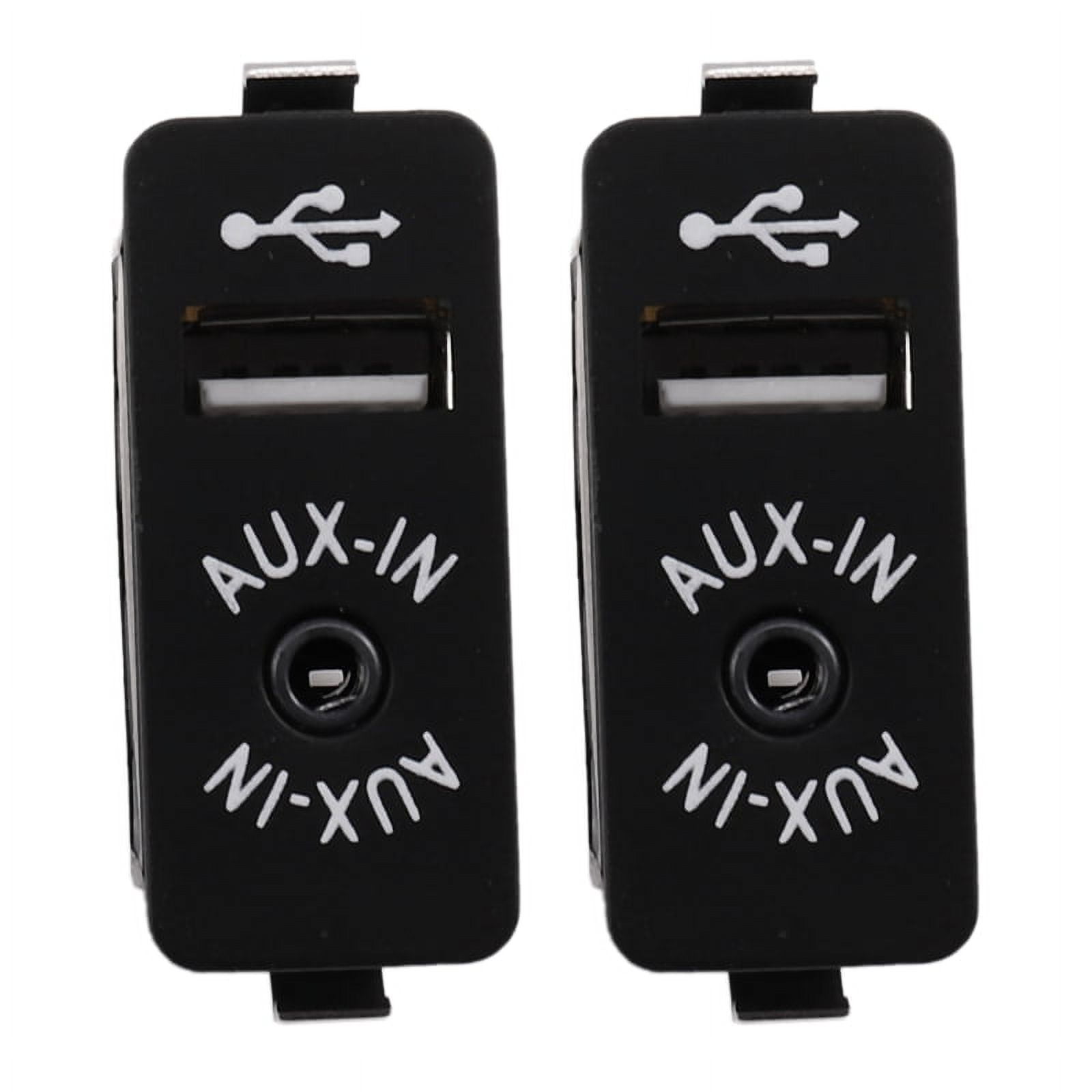 2X Car USB AUX in Plug Auxiliary Input Socket Adapter for E81 E87 E90 ...