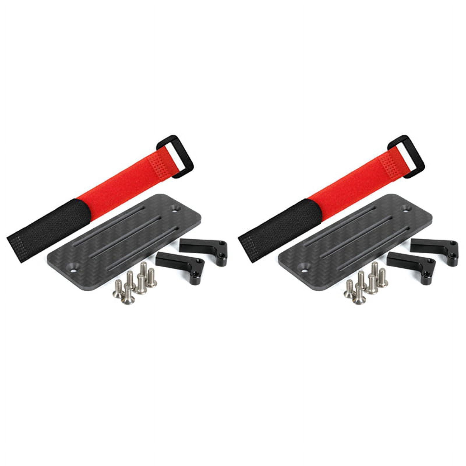 2X Carbon Fiber Battery Tray ESC Receiver Mount for Axial SCX10 Capra 1 ...