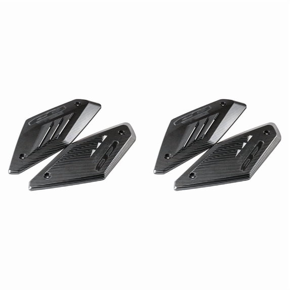 2X Carbon Fiber Motorcycle Frame Side Panel Guard Cover Shell Intake ...