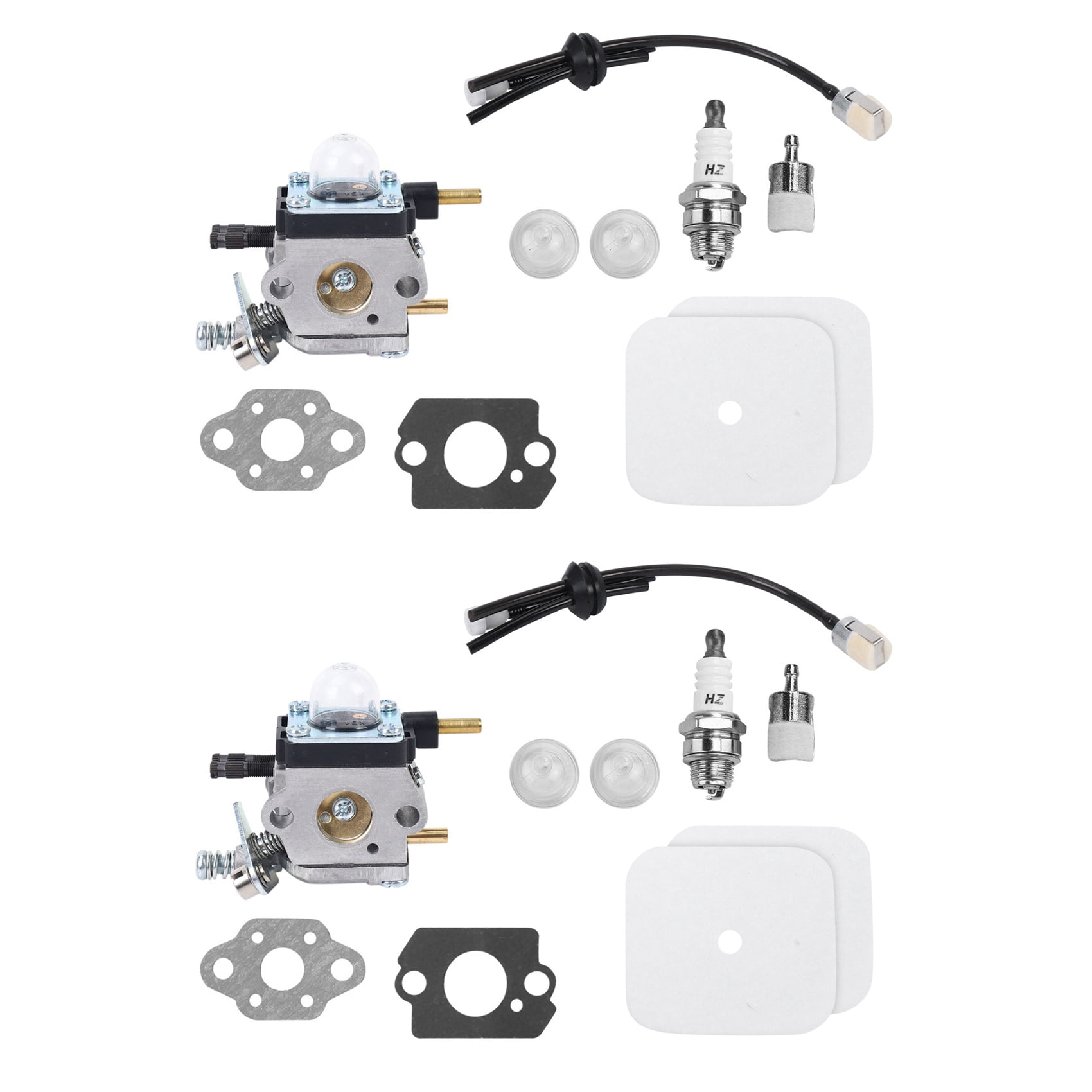 2X Carburetor with Air Filter Repower Kit for 2-Cycle 7222 7222E 7222M ...