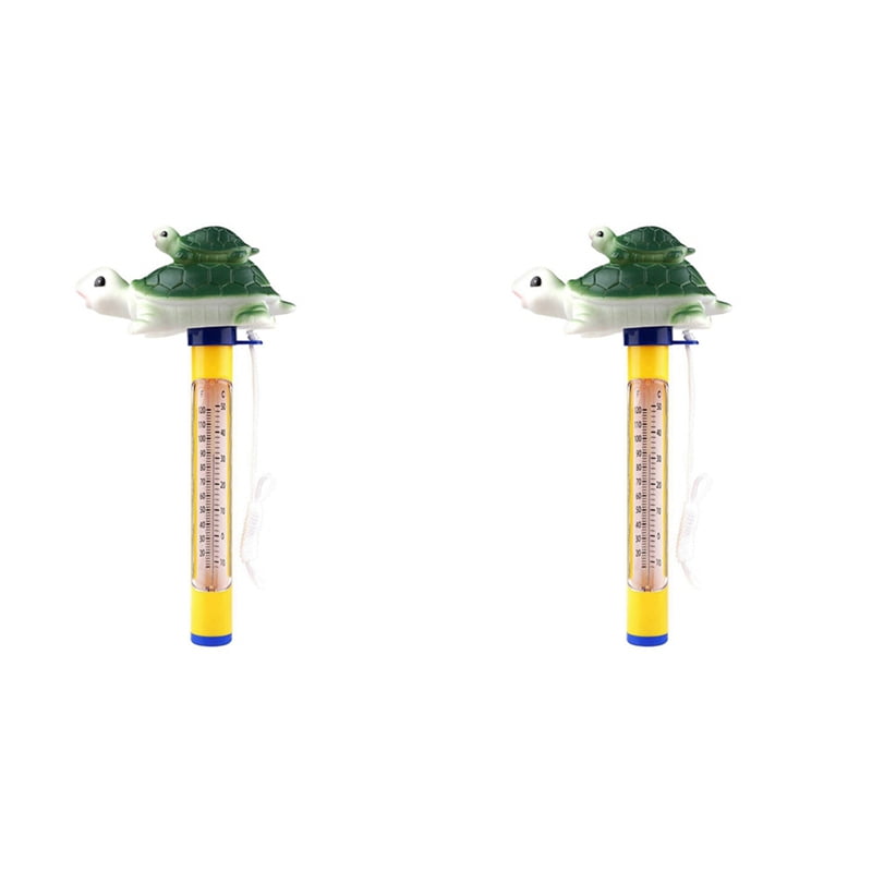 2X Cartoon Pool Thermometer Floating Swimming Pool Thermometer Outdoor ...