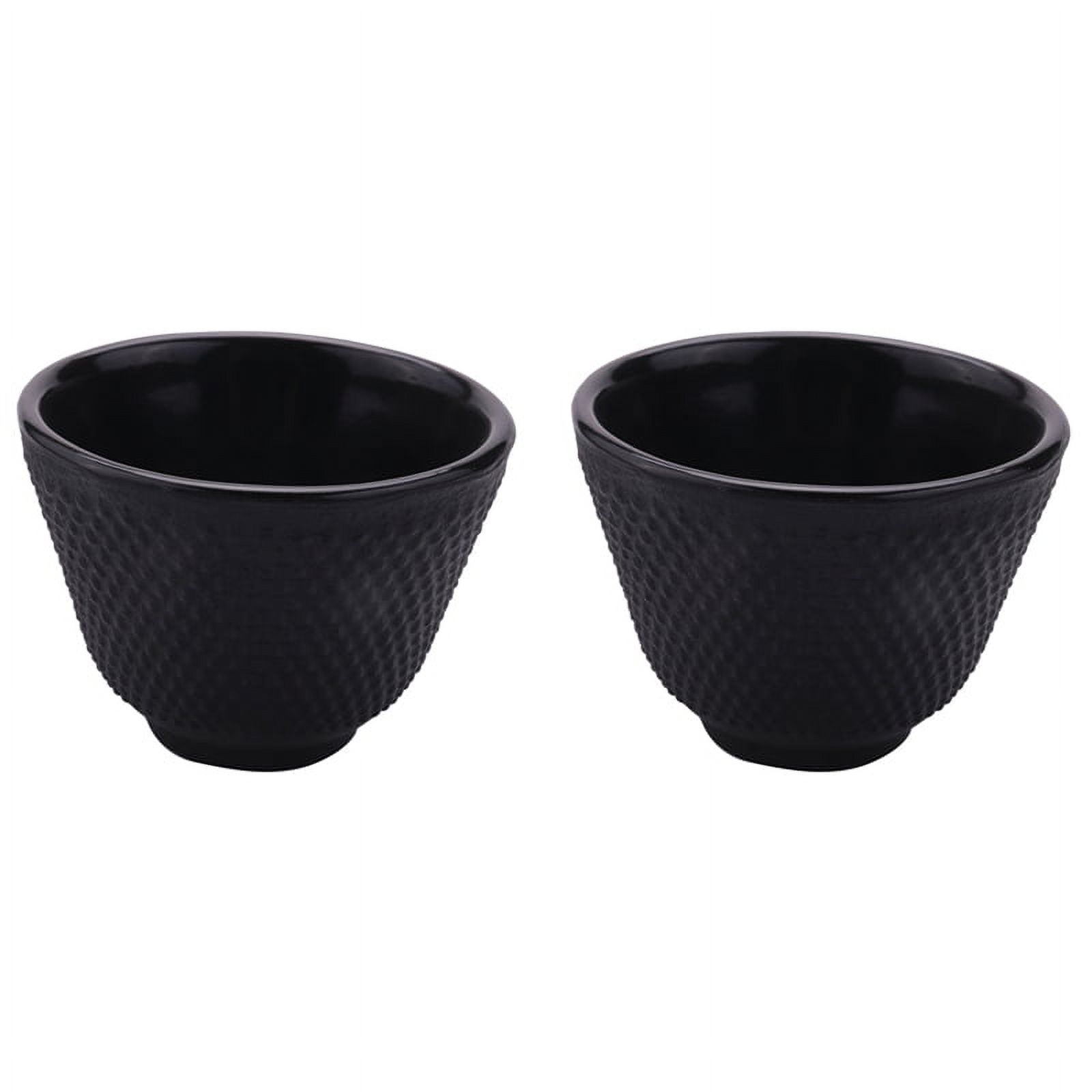 2X Cast Iron Tea Cups Drinkware Chinese Handmade Coffee Tools Health Care Polka Dot Iron Cup ...