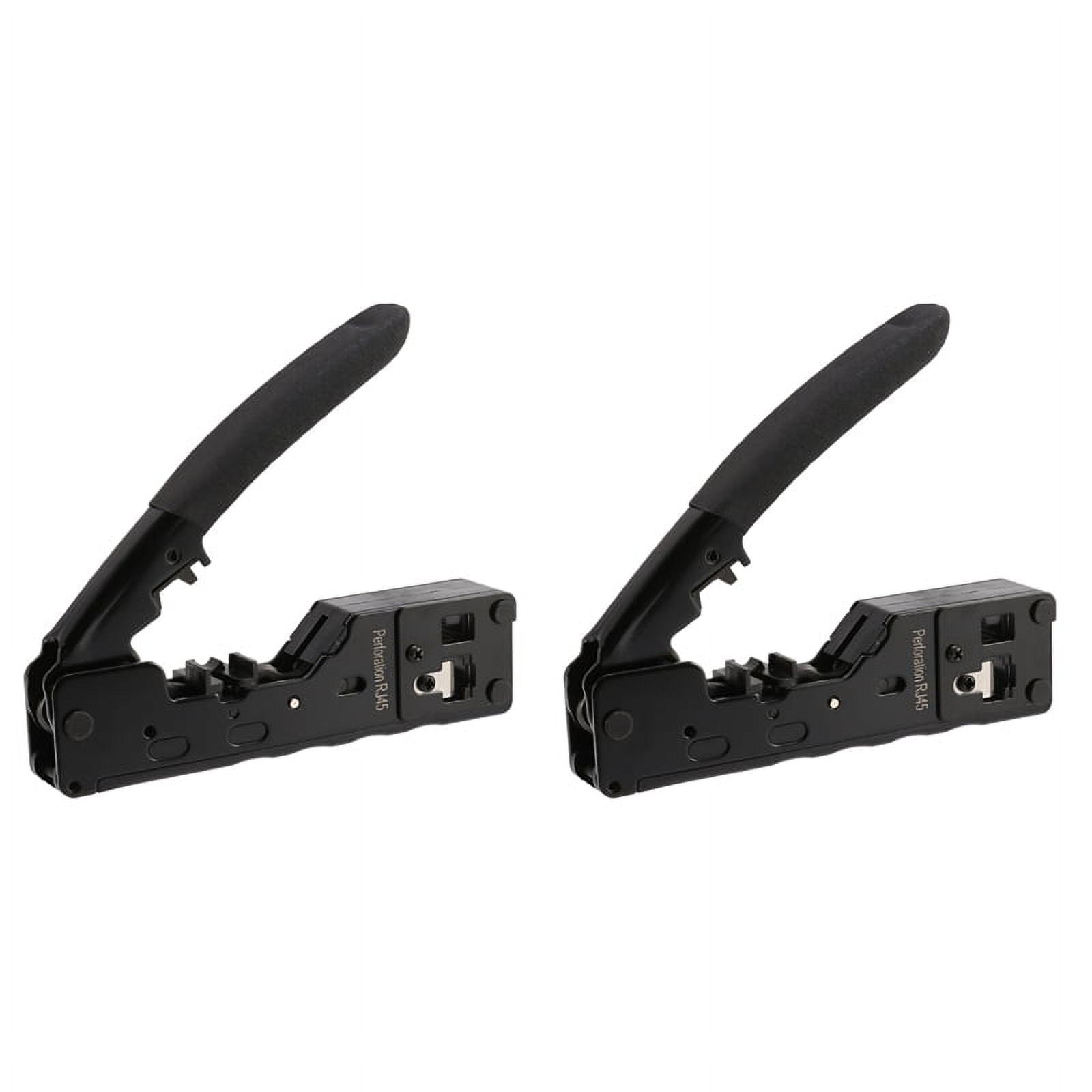2X Cat5 Cat6 Cat7 Pass Through Crimper for RJ45 RJ12 RJ11 Network ...