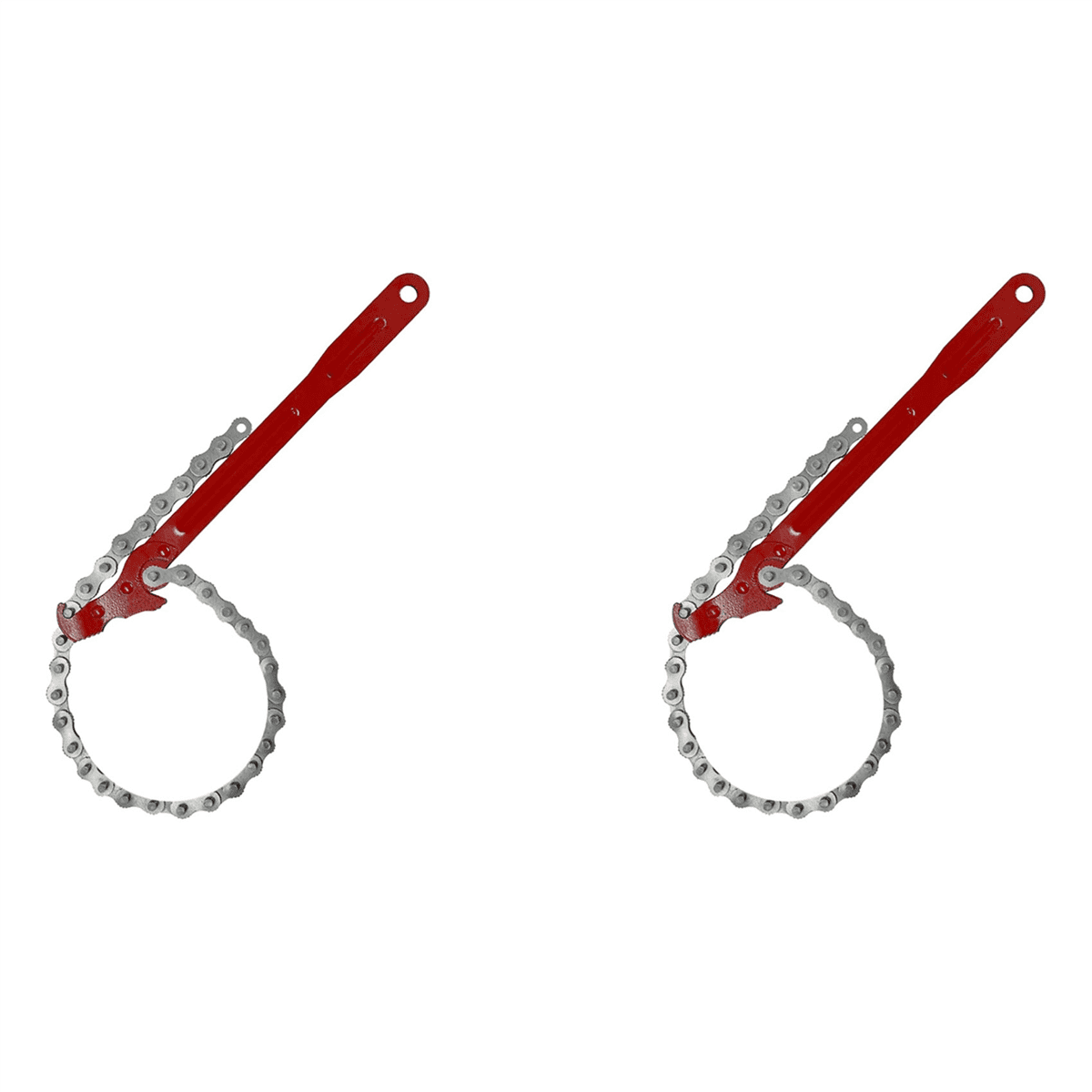 2X Chain Wrench, 12inch Strap Carbon Steel Pipe Wrench Heavy Duty for ...