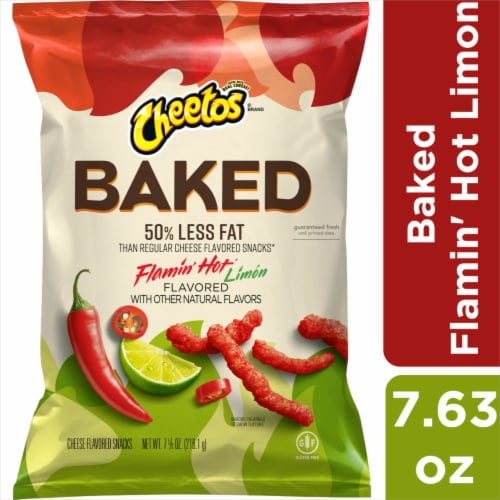 Cheeto's Baked Flamin' Hot Limon Chips, 7.63 oz, Made with Real Cheese ...