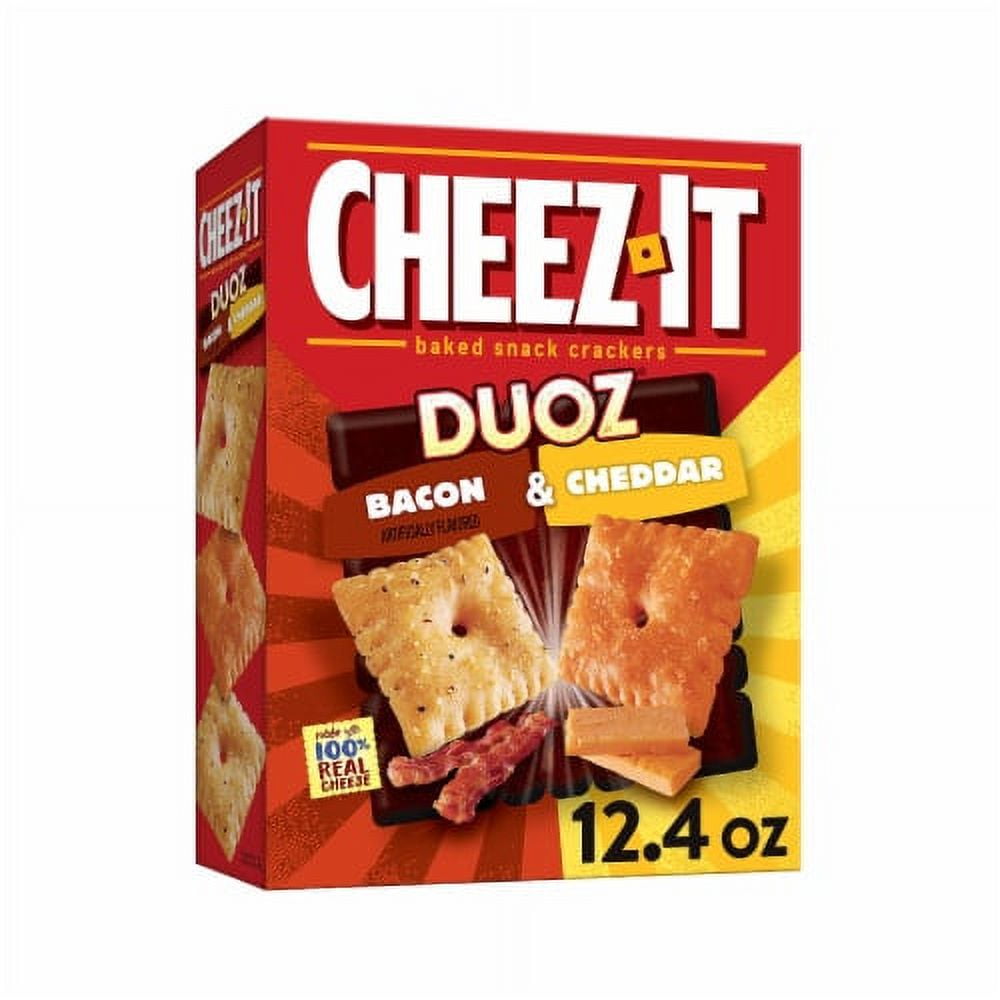 2X - Cheez-It DUOZ Bacon and Cheddar Snack Crackers - Walmart.com
