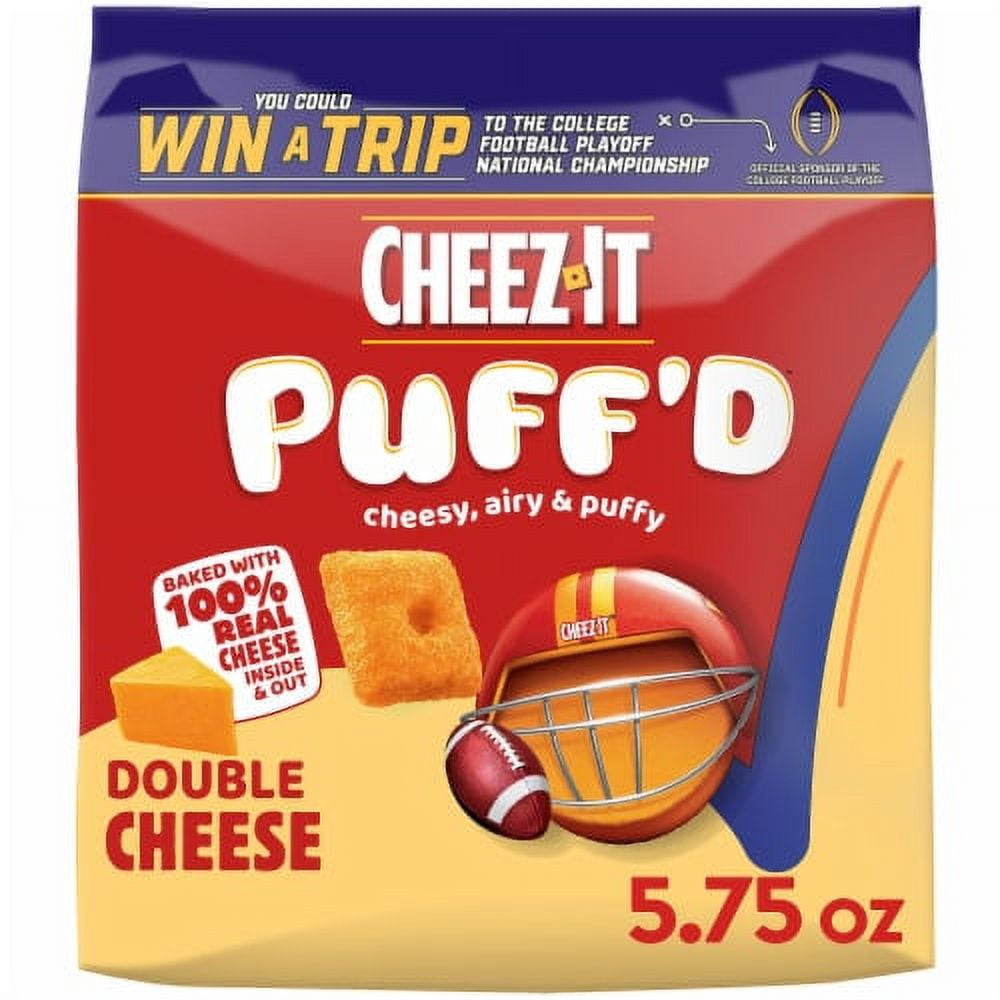 2X - Cheez-It Puff'd Double Cheese Cheese Puffs Snacks - Walmart.com