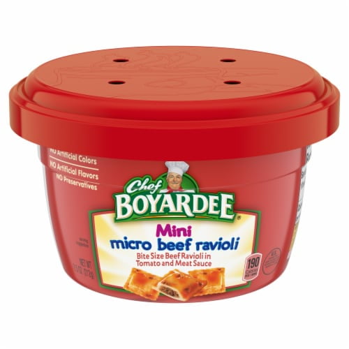 Pack of 2 - Chef Boyardee Mini Beef Ravioli Microwavable Cup 7.5 oz ...
