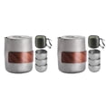 2X Chinese Tea Set Travel Teapot with 3 Cups Tea Cups and Tea Storage ...