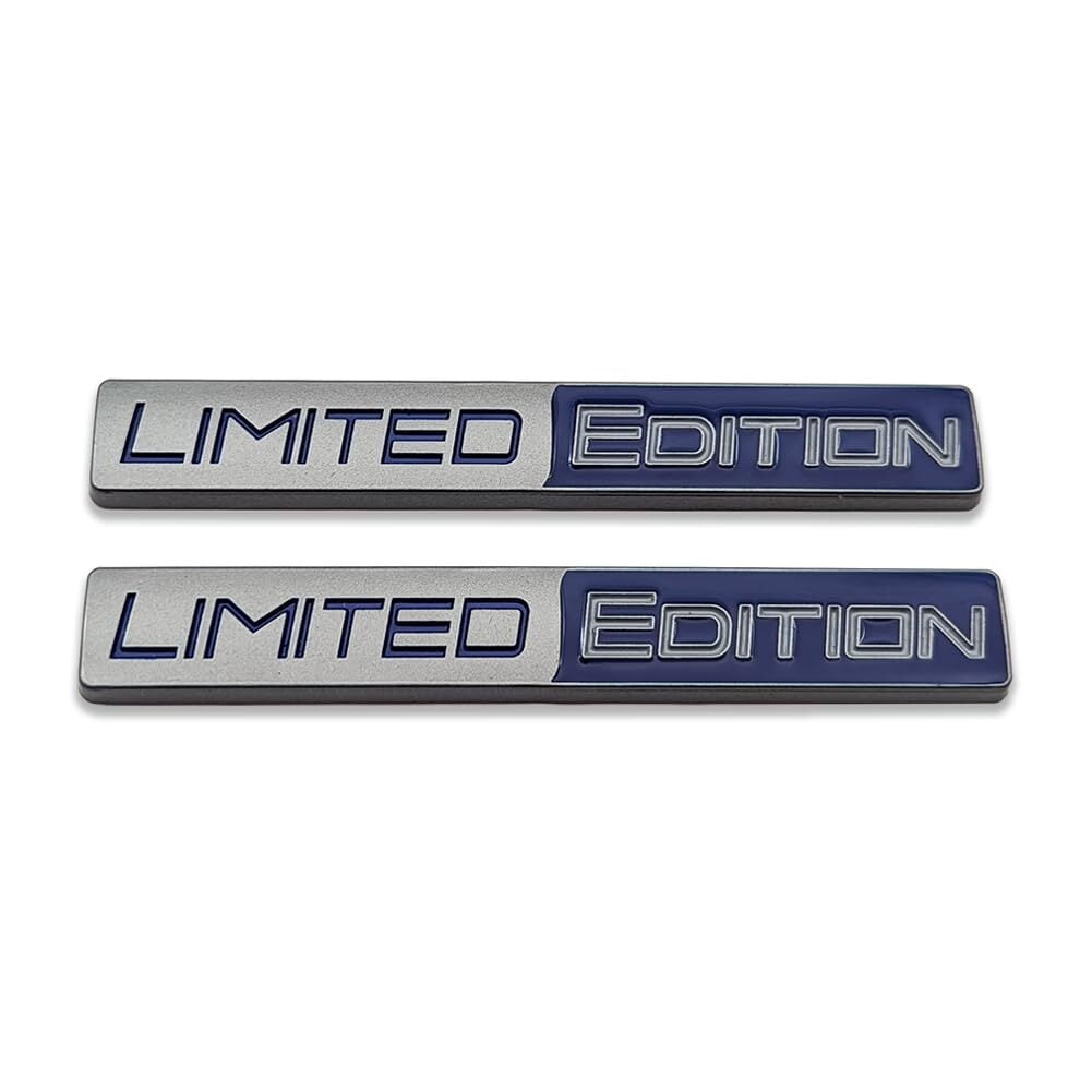 2X Chrome Metal Limited Edition Logo Car Emblem Auto Badge 3D Premium ...