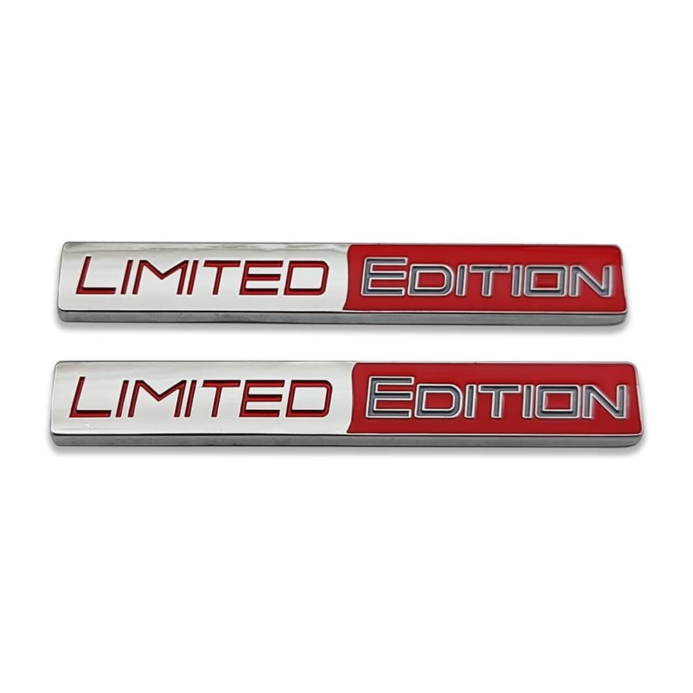 2X Chrome Metal Limited Edition Logo Car Emblem Auto Badge 3D Premium ...