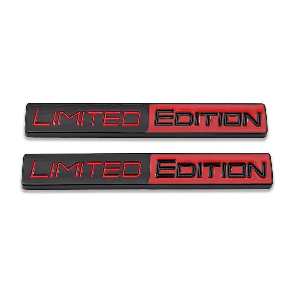 2X Chrome Metal Limited Edition Logo Car Emblem Auto Badge 3D Premium ...