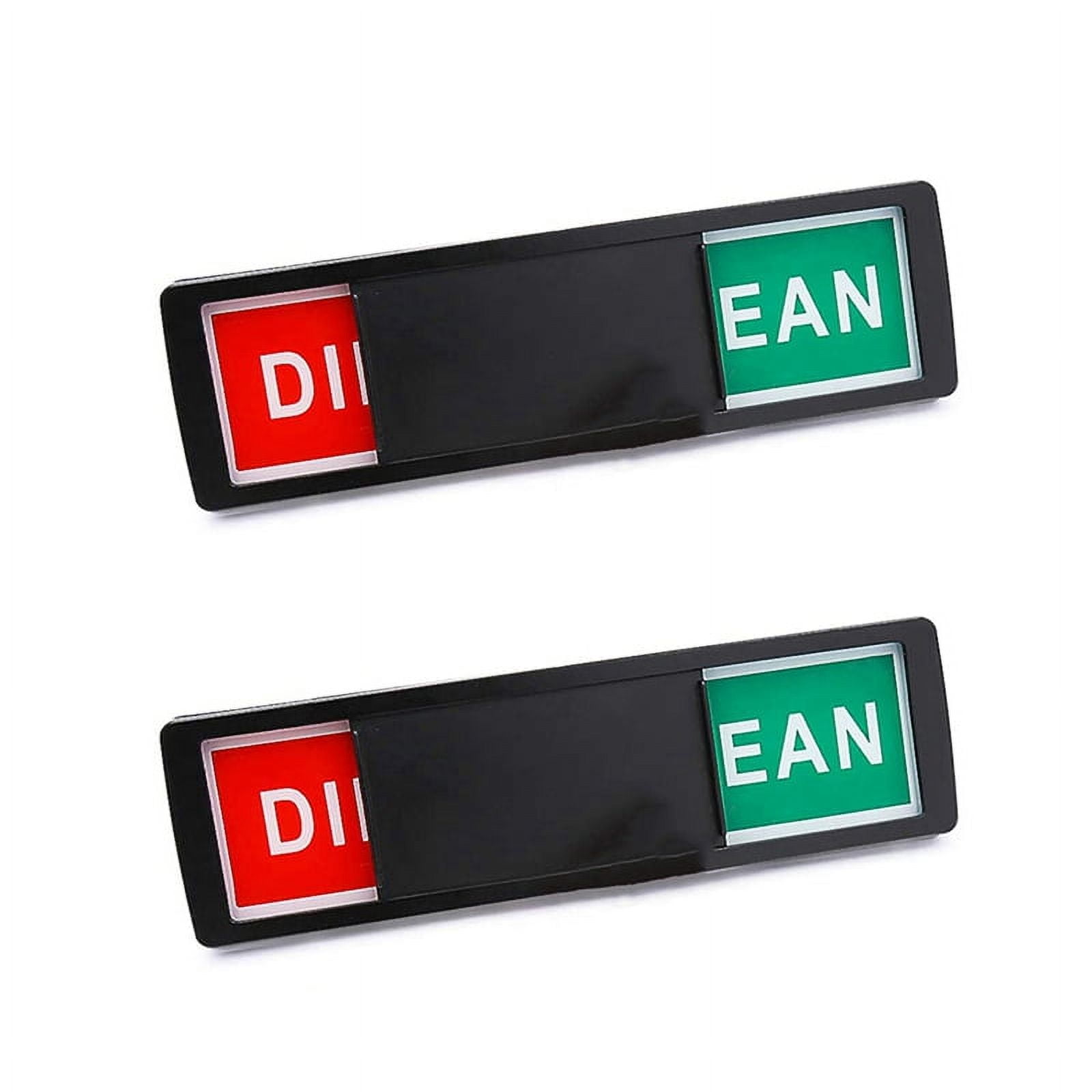 2X Clean Dirty Dishwasher Magnet - Easy to Read Non-Scratch Magnetic ...