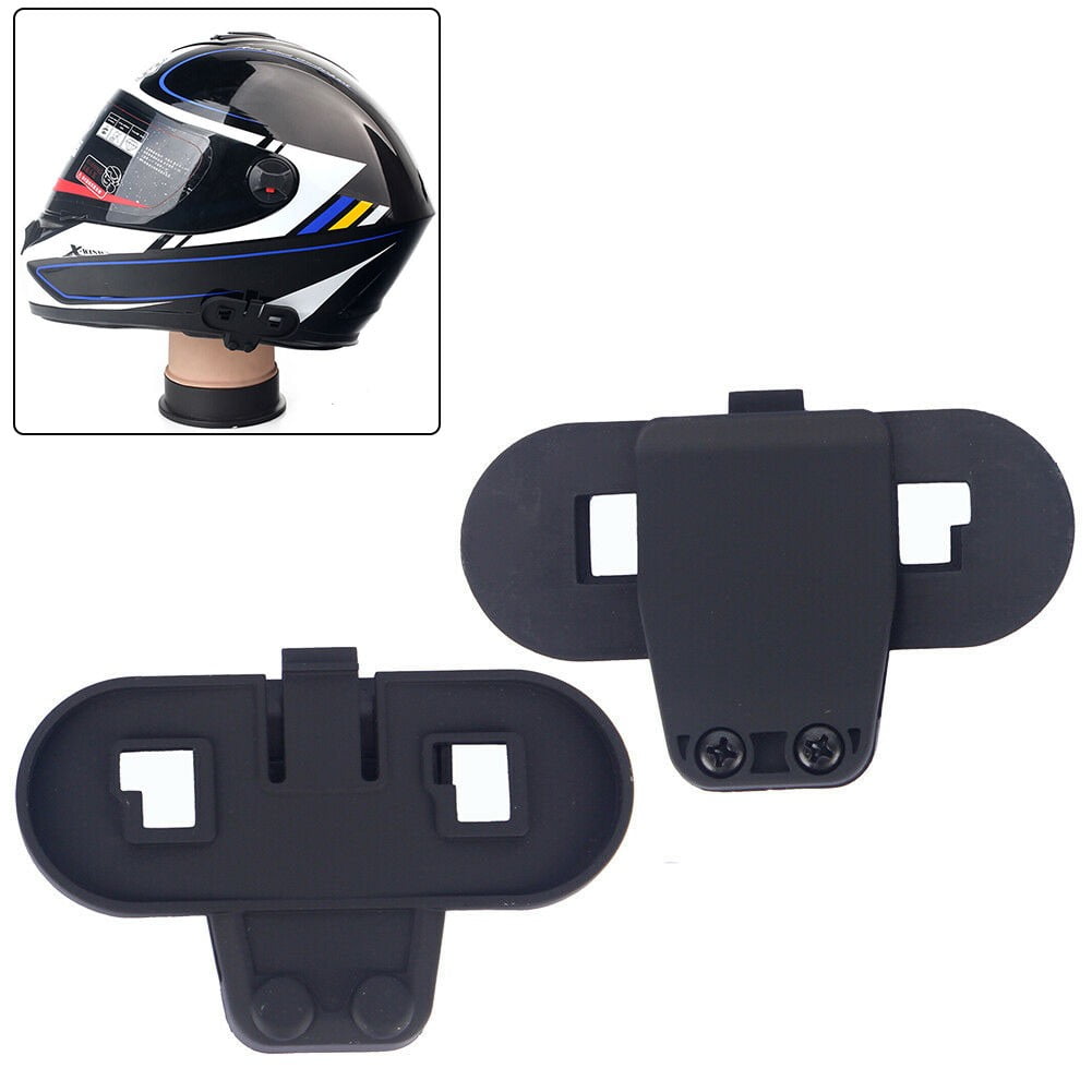 2X Clip Clamp Mounts for T-COM Motorcycle Helmet Intercom bluetooth ...