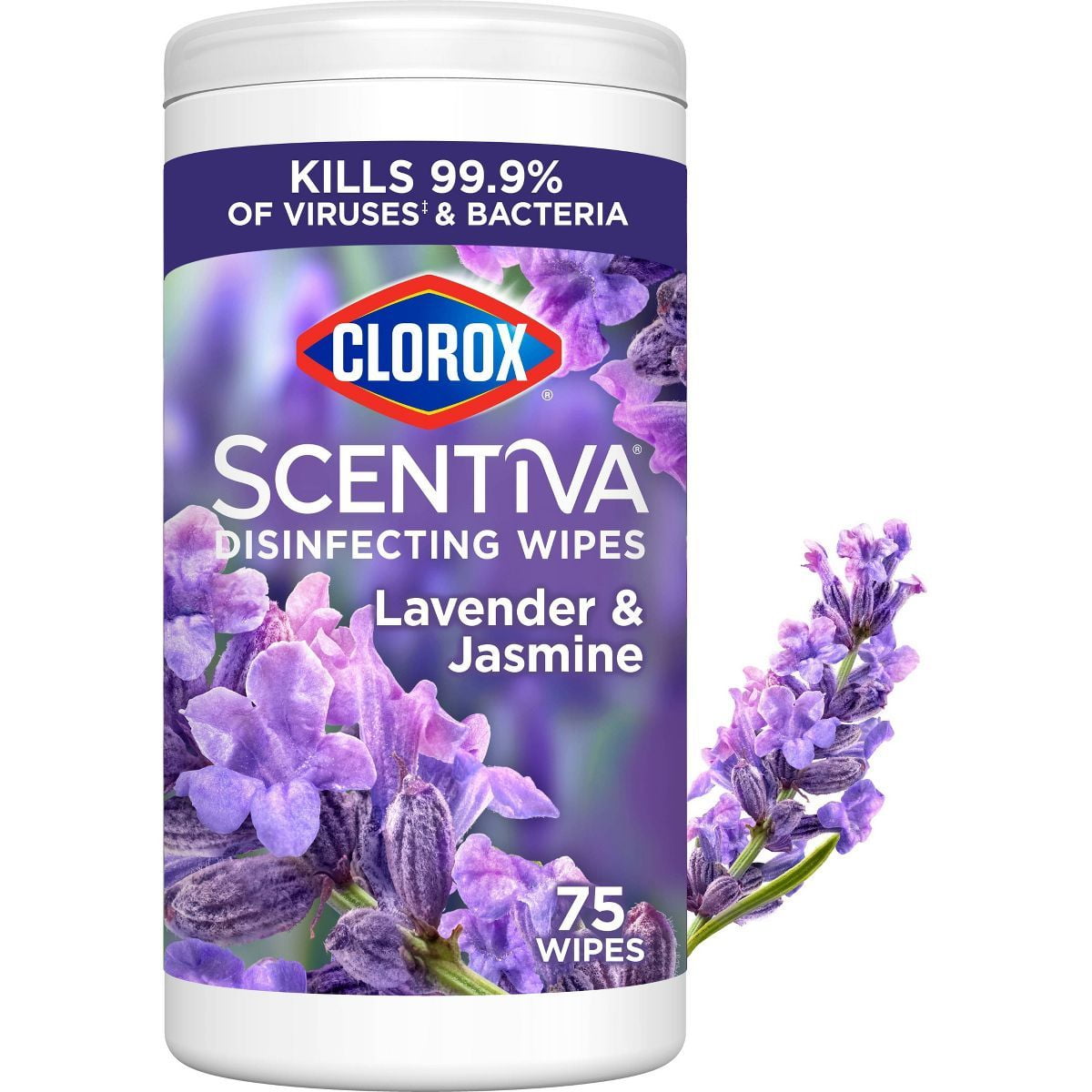 2X - Clorox Scentiva Disinfecting Wipes - Lavender - 75ct - Walmart.com
