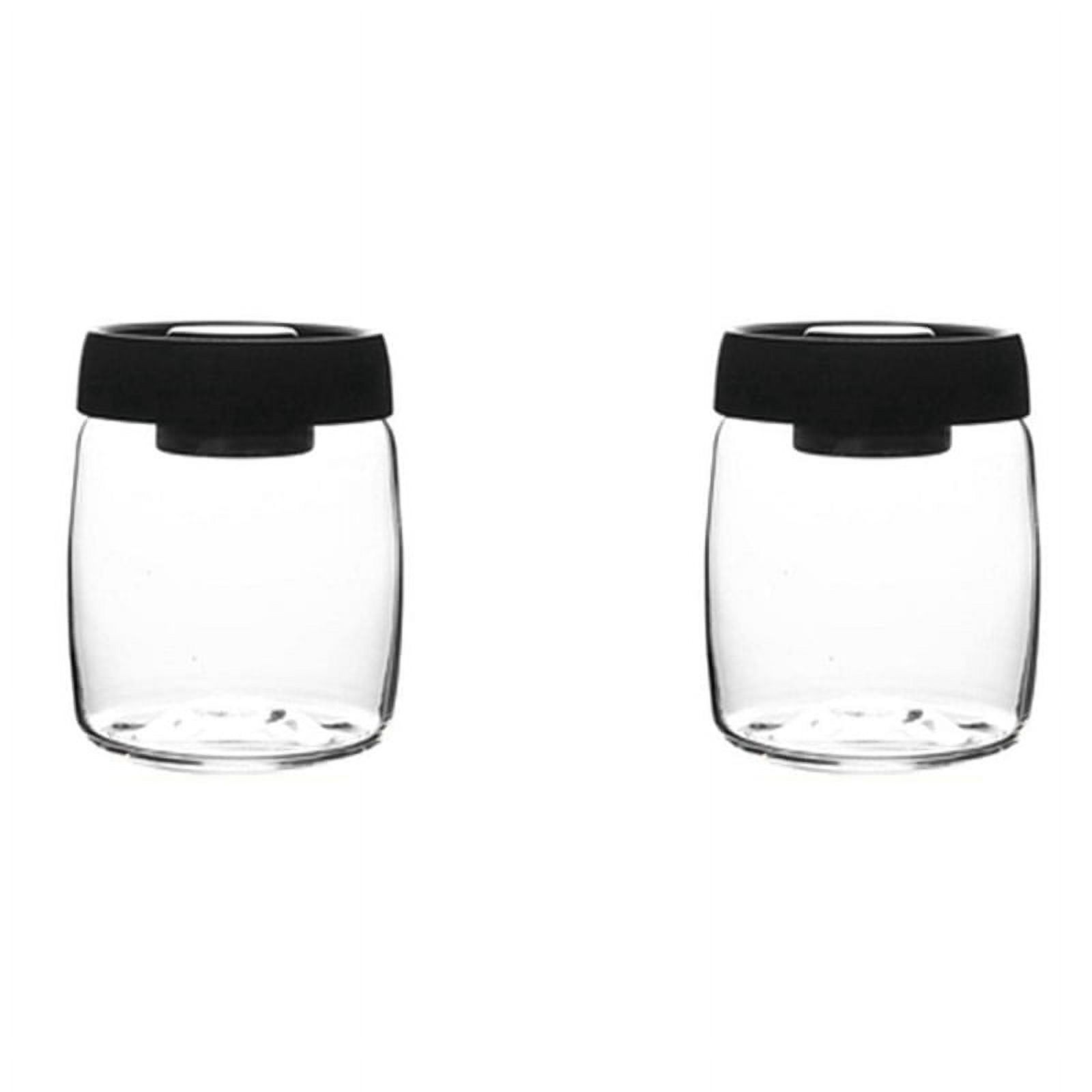 2X Coffee Bean Storage Container Glass Vacuum Jar Sealed Nordic Tea ...