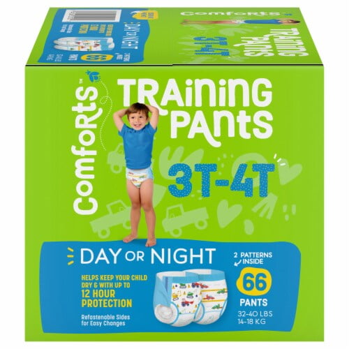 2X - Comforts Boy Training Pants Size 3T-4T (32-40 lbs) 66 ct - Walmart.com