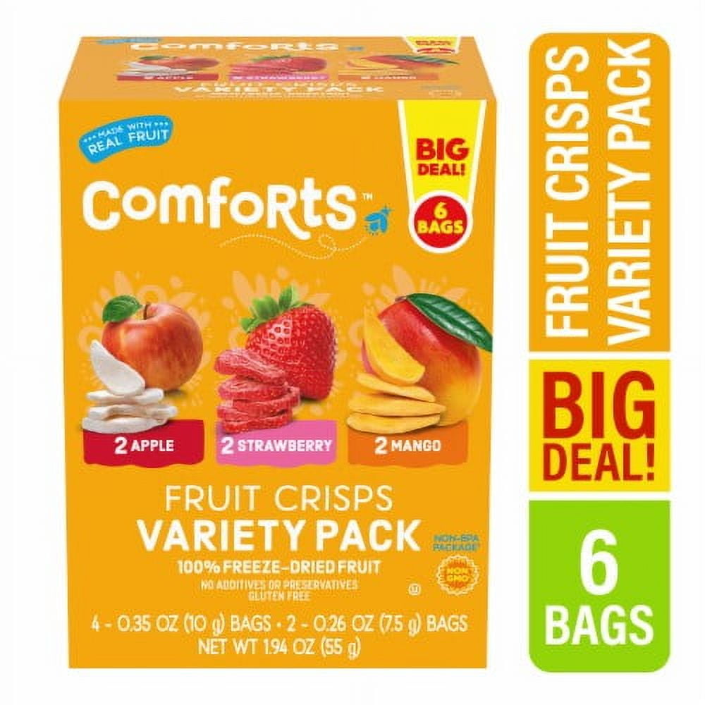 2X - Comforts Fruit Crisps Variety Pack 1.94 oz - Walmart.com