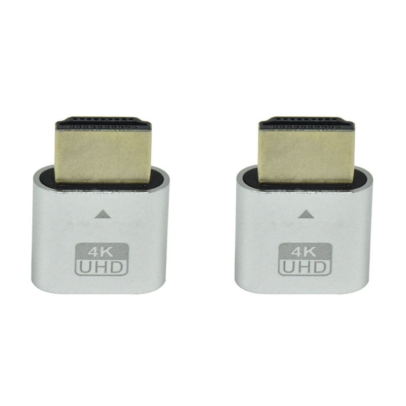 2X -Compatible 4K Dummy Plug with LED Light for Graphics Cards, Desktop ...