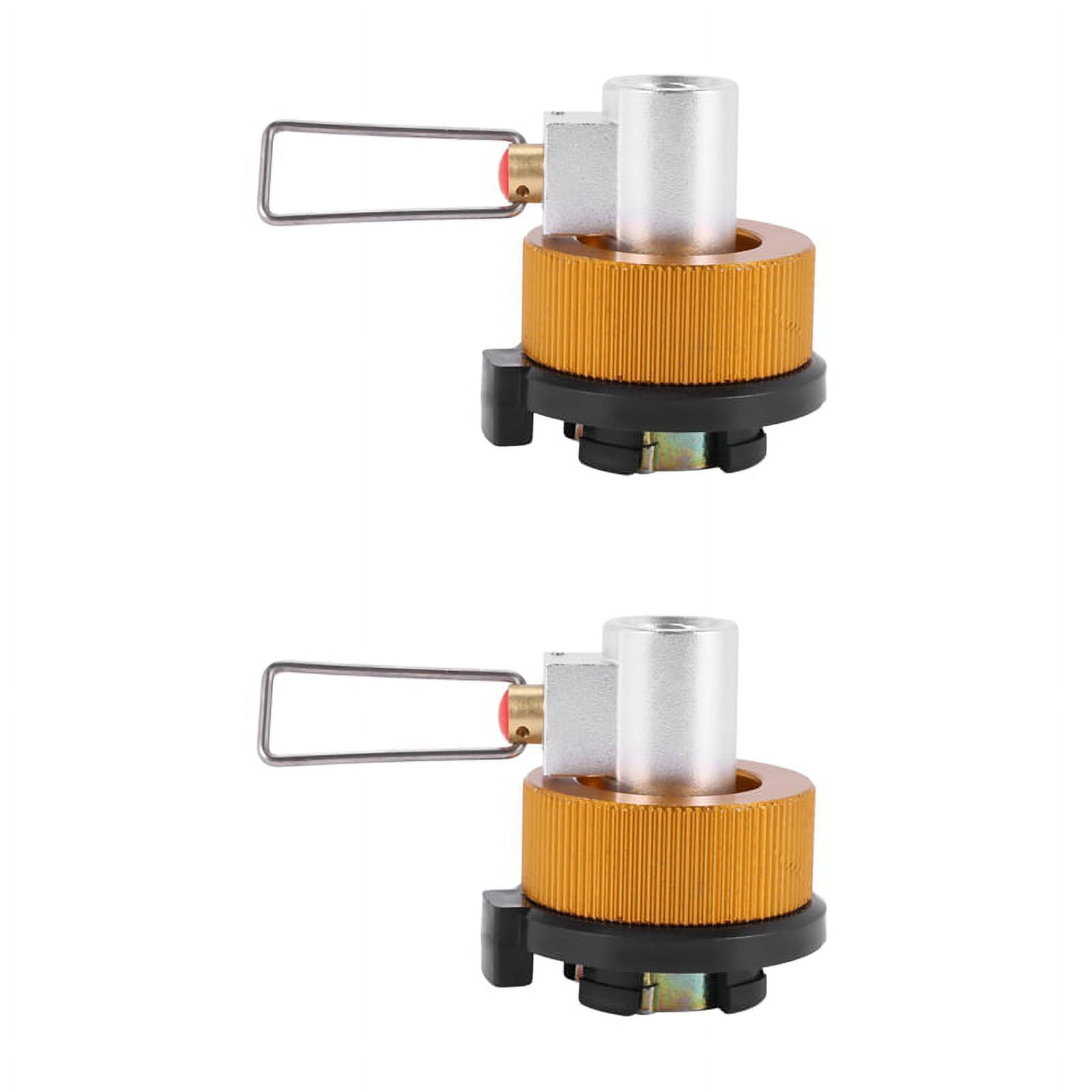 2X Conversion Adapter Camping Gas Stove Adaptor Valve Canister Gas ...