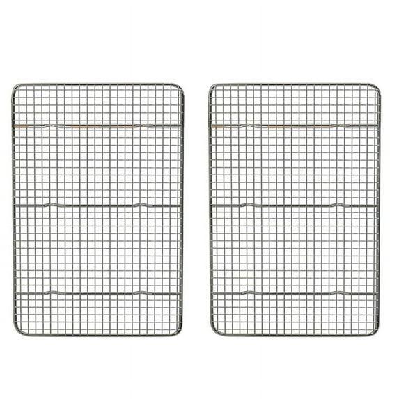 2X Cooling Rack and Baking Rack, Fits Quarter Sheet Pan, Stainless ...