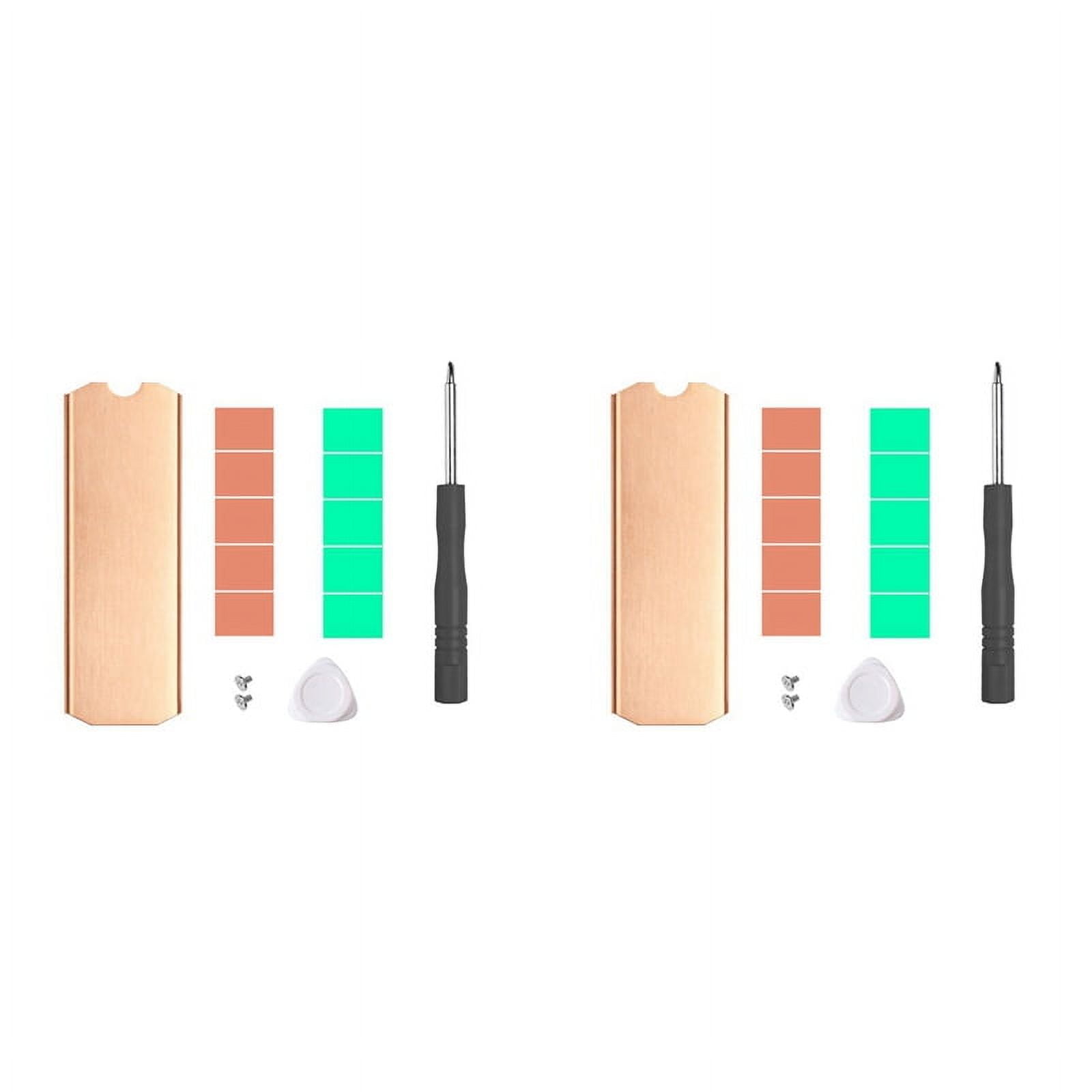 2X Copper M.2 SSD HeatSink Hard Disk Cooler with Thermal Solid State ...