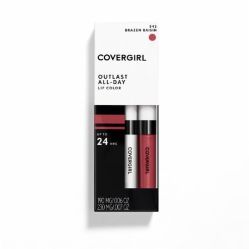 2X - CoverGirl 542 Brazen Raisin Outlast Lip Color 2 ct - Walmart.com