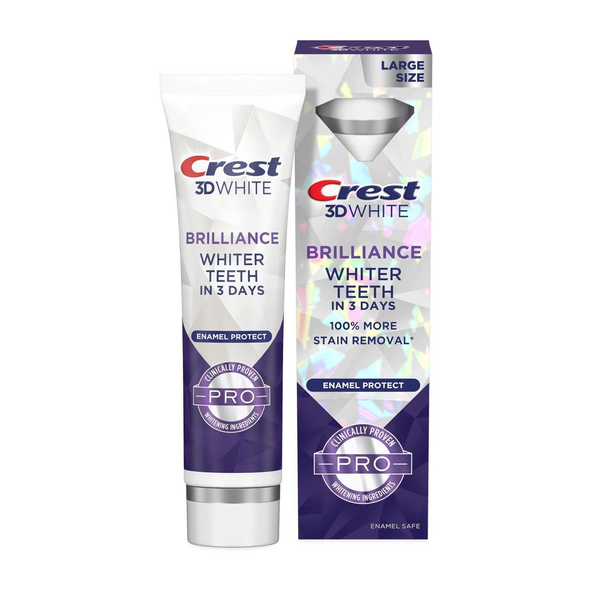 2X - Crest 3D White Professional Enamel Protection Toothpaste - 3.9oz ...