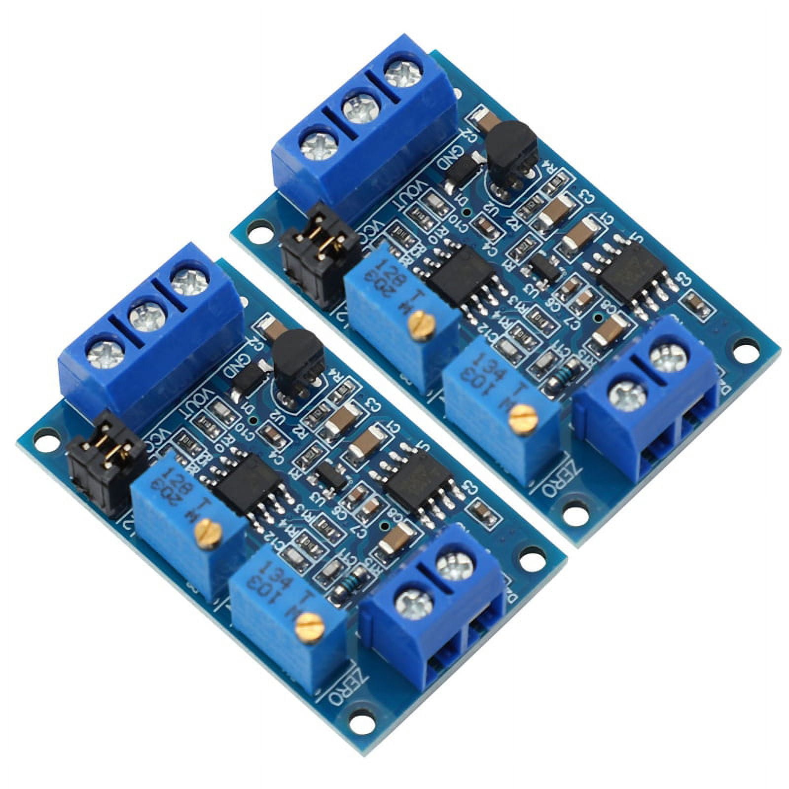 2X Current to Voltage Module 0/4-20MA to 0-3.3V 5V 10V Voltage ...