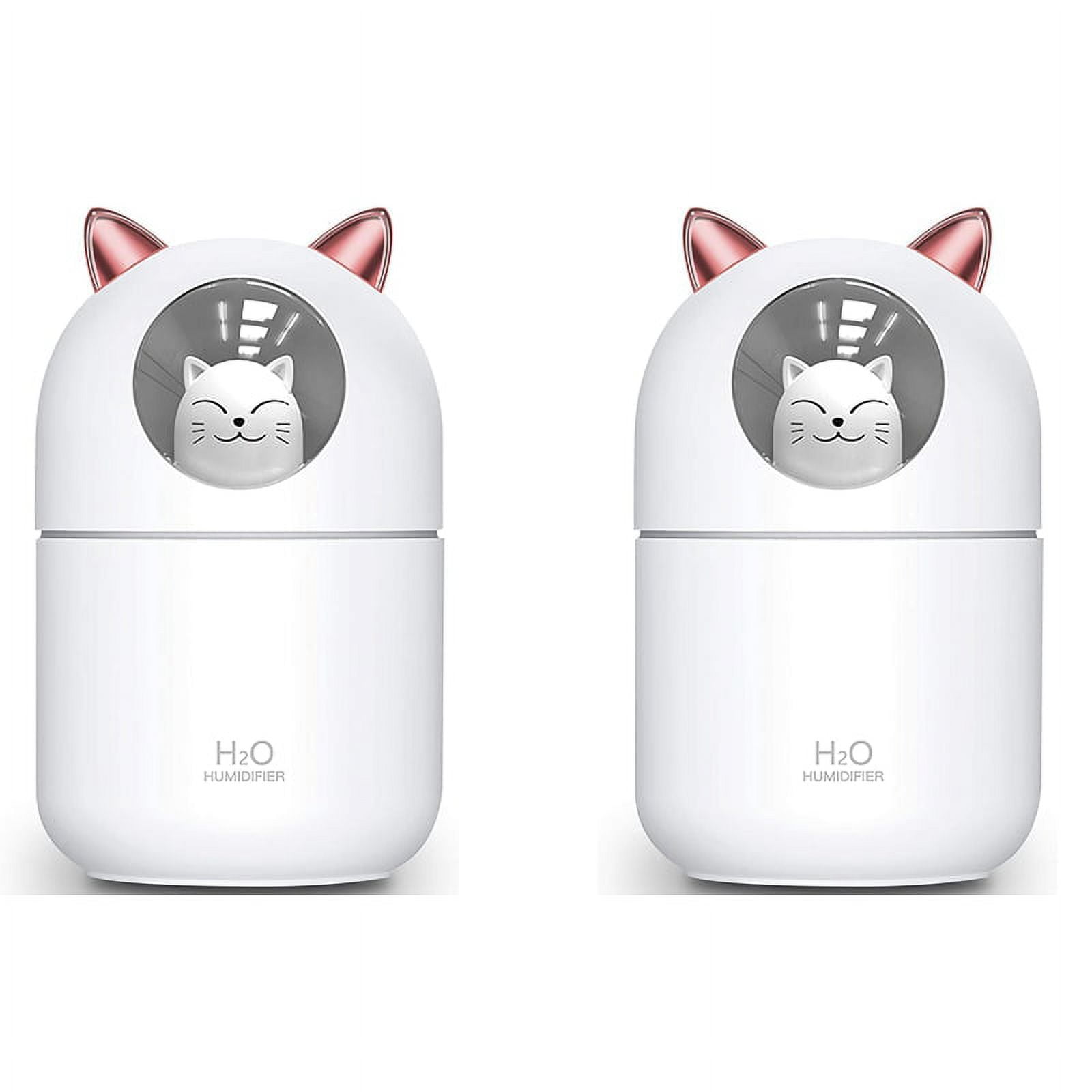 2X Cute Mist Humidifier Night Light Essential Pure for Baby Room,Easy ...