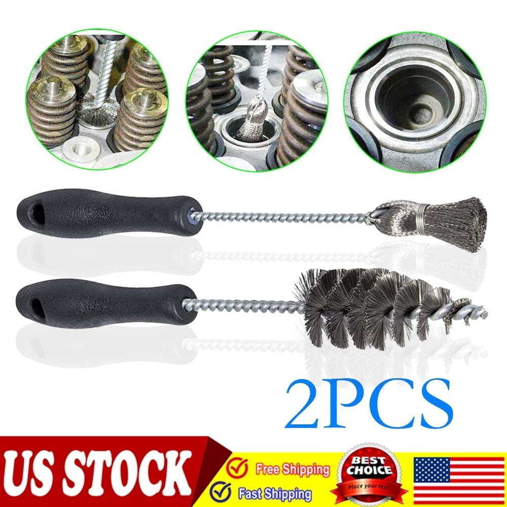 2X Cylinder Head Injector Sleeve Clean Brush Kit AP0084 AP0085 3252 For ...