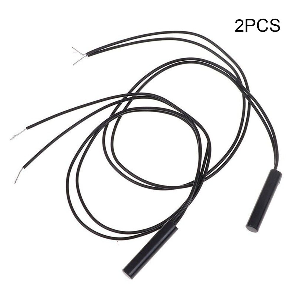 2X Cylindrical Plastic Mounted Reed Proximity Switch Magnetic Sensor ...