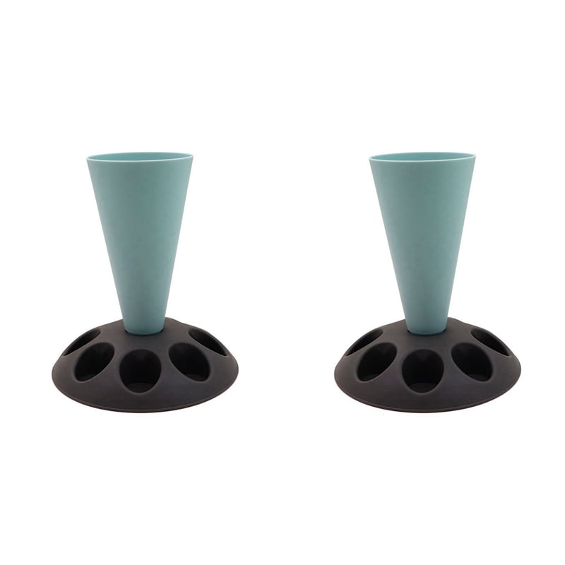 2X D-Piping Bag Stand, Piping Bag Holder with 8 Slots Nozzles, Plastic ...