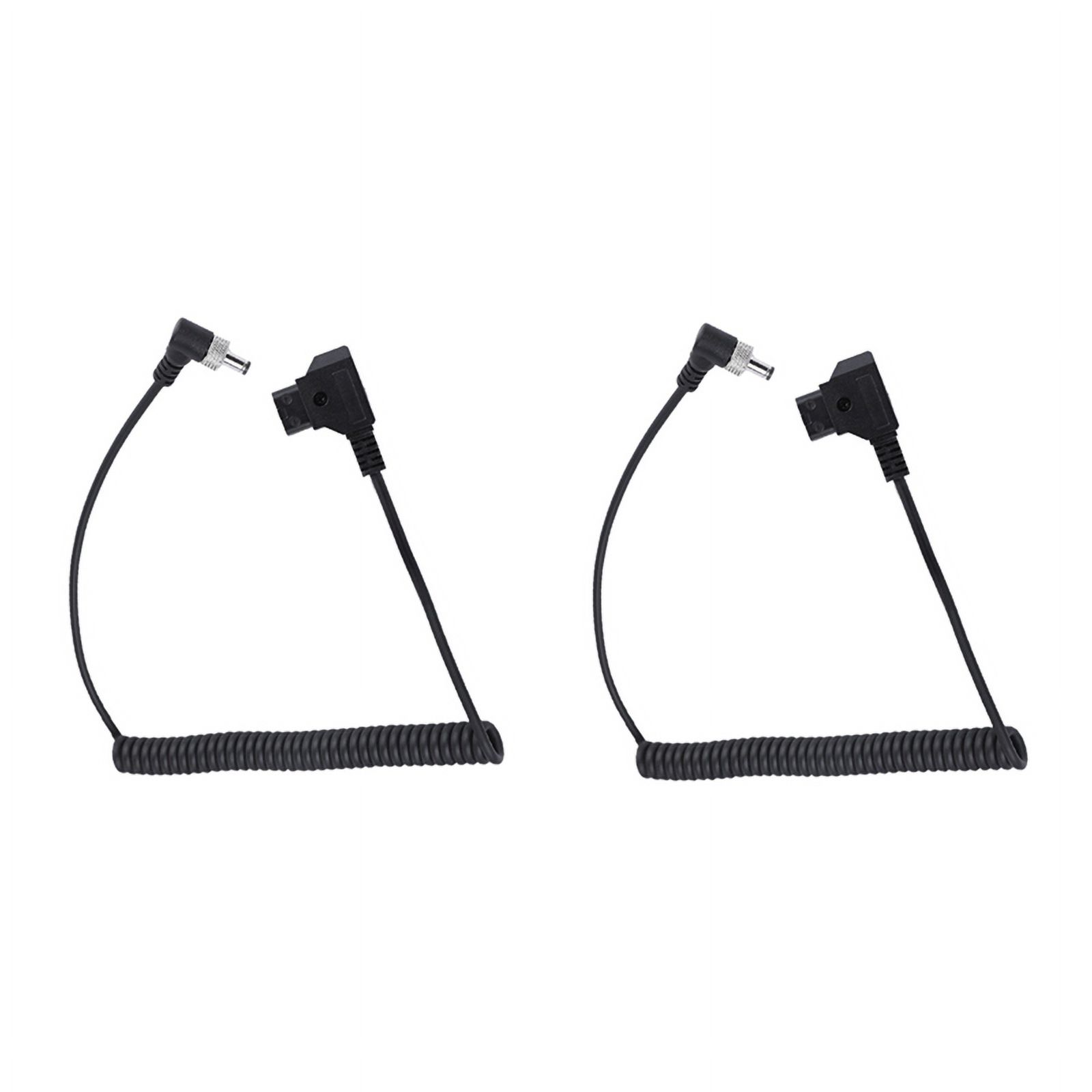 2X D-TAP Plug to DC Port DC Monitor Supply Cable Spring Power Wire with ...