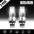 2X D2S D2R LED Car Front Light Bulb Replace HID Xenon Super White 6000K ...