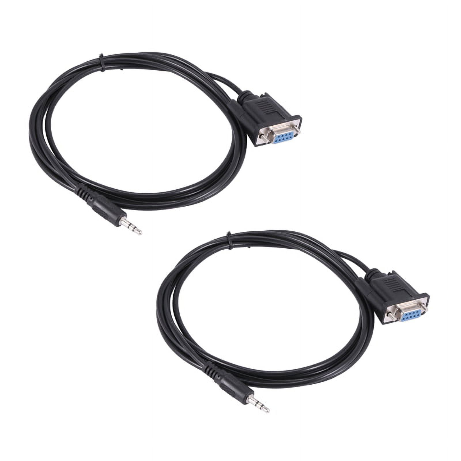 2X DB9 9 Pin VGA Female Cable ,DB 9 Female to 3.5mm (1/8In) Stereo Male ...