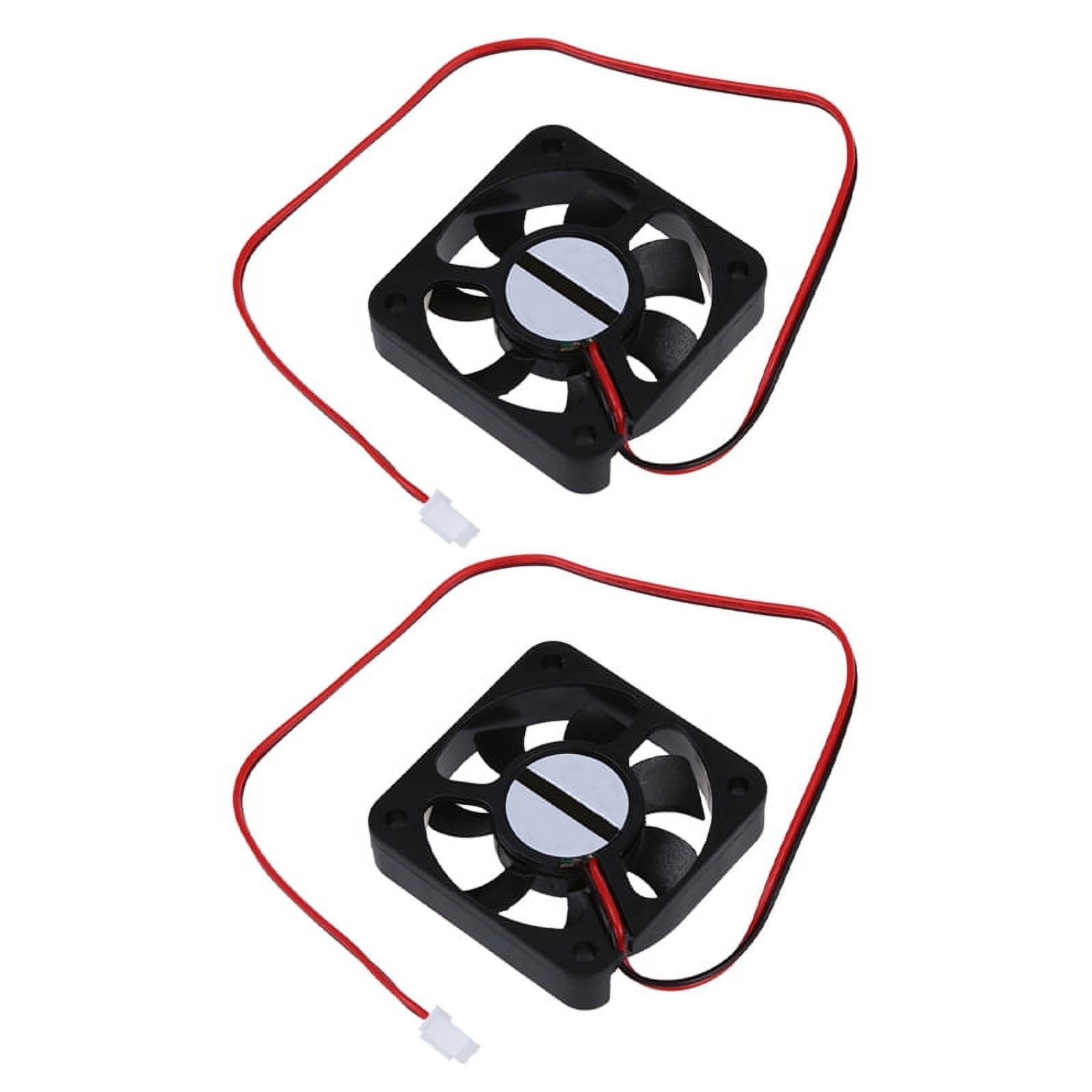2X DC 12V 2 Pins Connector Brushless Cooling Fan 50mm x 50mm x 10mm ...