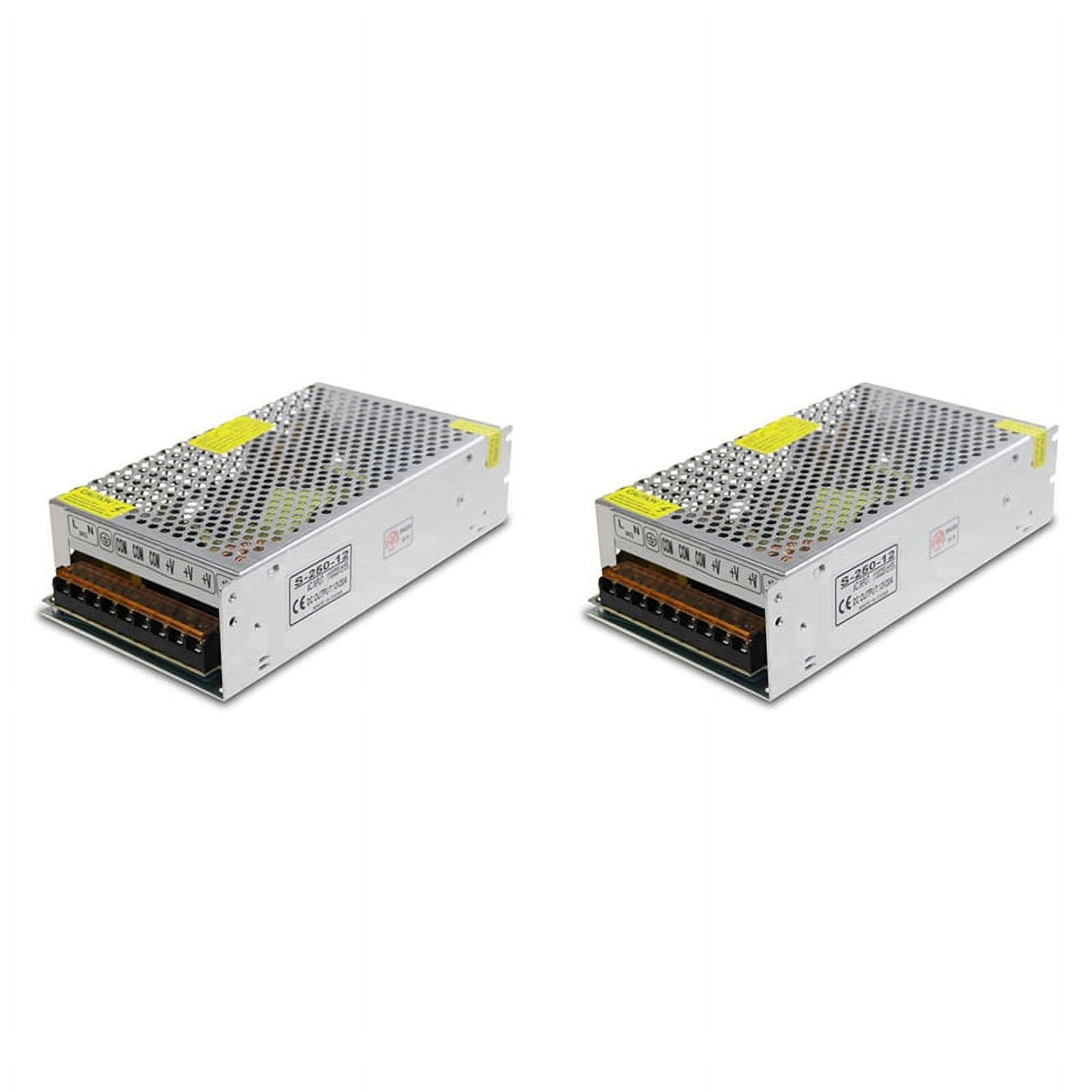 2X DC 12V 20A 240W Power Supply Transformer Switch AC 110V / 220V to ...